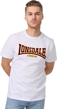 Lonsdale Herren Langarmshirt T-Shirt Classic Slimfit weiß (weiß) X-Large