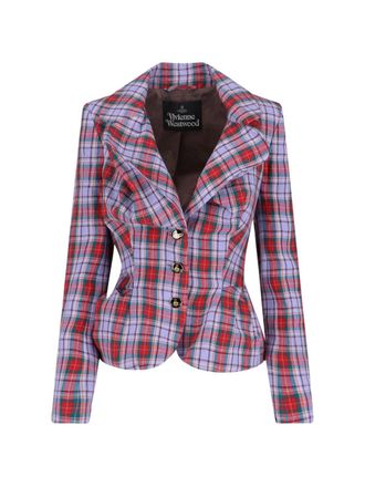 Vivienne Westwood Tartan Single-Breasted Blazer