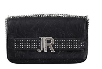 John Richmond Sac &agrave; main pour femme Art RWA25189BO, Noir/argent&eacute;, Taille unique