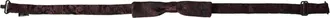 Dolce & Gabbana Maroon Floral Silk Adjustable Neck Men Bow Tie