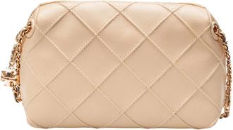 Tory Burch Femme, Sacs, Beige, Taille: ONE Size Sac &agrave; Bandouli&egrave;re en Cuir Matelass&eacute; Vanille