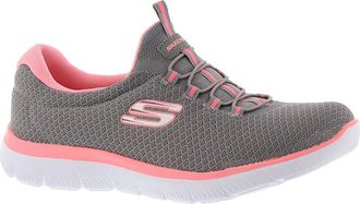 Skechers Damen Summits Sneaker, Grey Pink, 39 EU