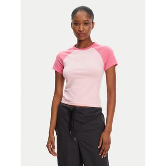 Juicy Couture T-Shirt Contrast JCWCT125307 Rosa Slim Fit