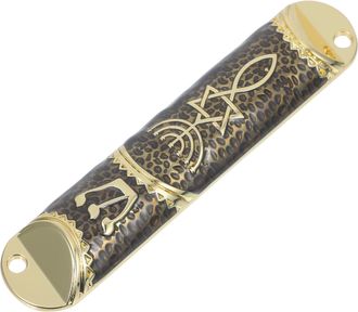 Pretyzoom Mezuzah Metall Mit Schriftrolle Dekorative J&uuml;dische T&uuml;r Mezuzah F&uuml;r Innenbereich Schwarze Ausf&uuml;hrung Als Religi&ouml;se Hausdekoration Und