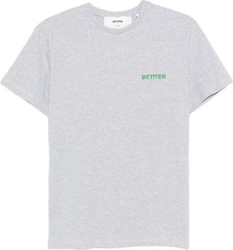 BETTTER t-shirt à logo imprimé - Gris