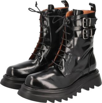 Thea Mika Stiefeletten - Schn&uuml;rstiefeletten - Gr. 37 (EU) - in Schwarz - f&uuml;r Damen