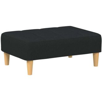 vidaXL Repose-pied noir 77x55x31 cm tissu Vidaxl