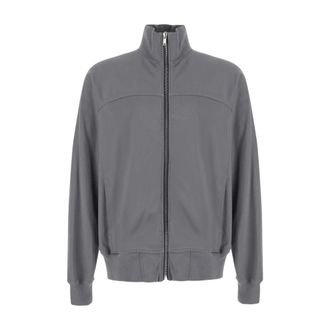 Rick Owens Sweatshirt mit durchgehendem Rei&szlig;verschluss und hohem Kragen - - Sweatshirts & Hoodies - Herren - Grau - M