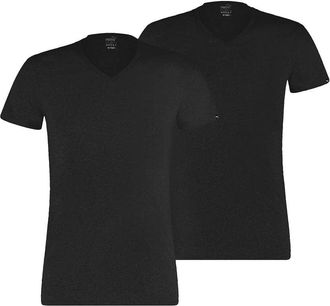 Puma V- Neck T-Shirts 2er Pack Schwarz oder Weiss, Gr&ouml;&szlig;e-Puma:S/4, Puma:Black 200