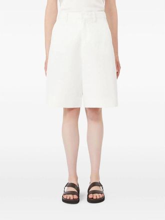 Max Mara Tailored White Bermuda Shorts - White
