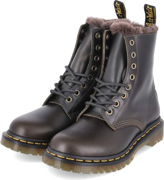 Dr. Martens 41414020 Schn&uuml;rstiefel Glattleder Damen in Dunkelbraun - Gr. 38