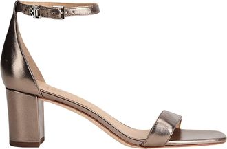 Ralph Lauren LOGAN METALLIC NAPPA LEATHER SANDAL