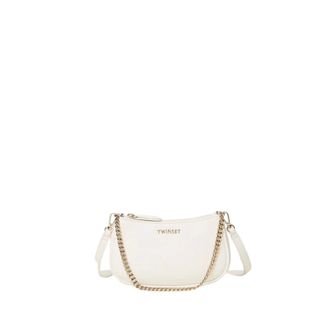 Twinset Femme, Sacs, Blanc, Taille: ONE Size Sac bandouli&egrave;re effet Nappa