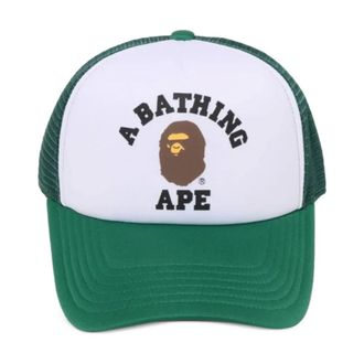 A Bathing Ape A Bathing APE - College Mesh Cap - Homme - Accessoires - Vert - Taille: ONE Size