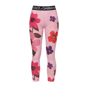 Dolce & Gabbana Leggings - Femme - Pantalons - Rose - Taille: 38 FR