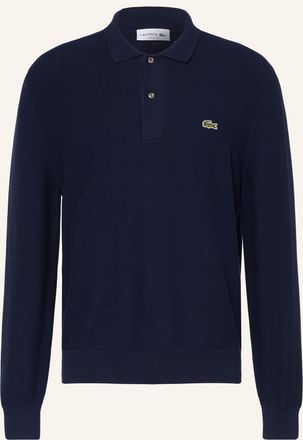 Lacoste Strick-Poloshirt blau