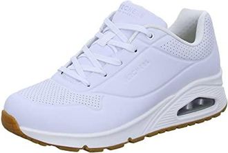 Skechers Femme Uno Stand Air Fashion-Sneakers, White Durabuck, 39 EU