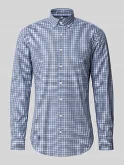 Jake*s Slim Fit Businesshemd aus reiner Baumwolle