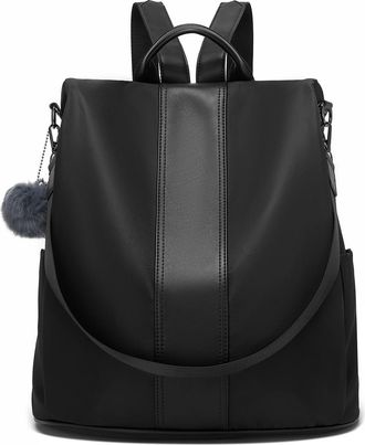 Miss Lulu Rucksack Damen Klein, Anti-Diebstahl Elegant Cityrucksack Tagesrucksack, Kleine 3 in 1 Rucksackhandtasche f&uuml;r M&auml;dchen Und Frauen, Rucksacktasche Moder