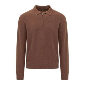 K-Way Gleren Fleece Stitch - Homme - Tops - Brun - Taille: S