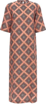 Alberto Biani Knielanges Kleid - Nude