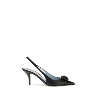 Valentino Garavani Coeur Royal Slingback Pump - Black