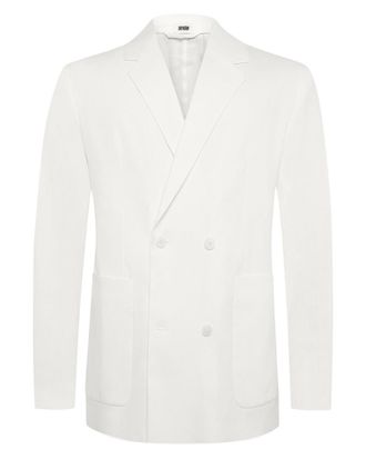 Drykorn Zweireihiger Blazer aus Leinenmischung mit leichtem Stretch in