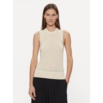 Tommy Hilfiger Top Md Lyocell Silk Blend Vest WW0WW40980 Gelb Regular Fit