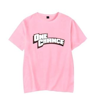 Generic Xaviersobased Merch One Chance Logo T-shirt col rond manches courtes hommes/femmes Rapper Hip Hop Tenues, 5, L