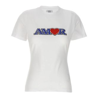 VETEMENTS Amor T-Shirt - - Tops - Damen - Wei&szlig; - L