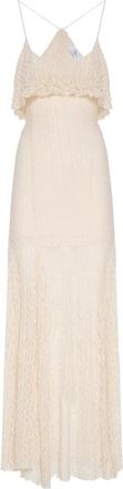 SoAllure Femme, Robes, Beige, Taille: 44 FR Robe en dentelle semi-transparente avec d&eacute;coupe au dos