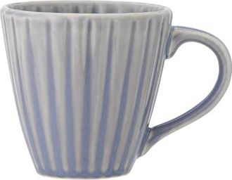 Bloomingville Latina Becher, Steingut, D8,5xH8,5 cm, 220 ml (Hellblau)