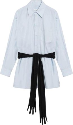 Maison Margiela Dekonstruiertes Hemd mit integrierten Handschuhen - - Blouses & Shirts - Damen - Blau - S