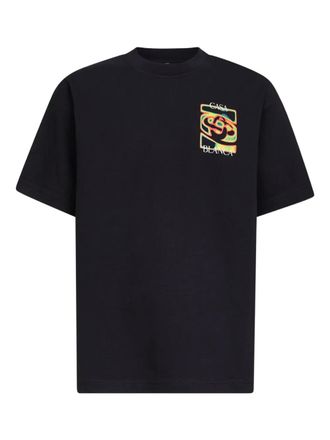 Casablanca t-shirt Heat Map &agrave; logo - Noir