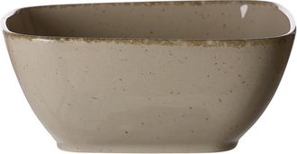 Ritzenhoff & Breker Servierschale Casa, 18 x 18 cm, Quadratische Schale im Vintage-Look, Mix & Match-Geschirr, Spülmaschinenfest & Mikrowellengeeignet, Porzellan, Grau