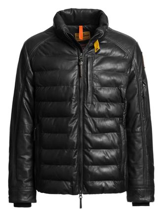 Parajumpers veste matelassée Earnie en cuir - Noir