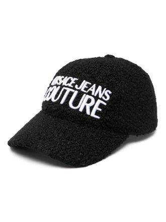 Versace Jeans Couture casquette en tweed - Noir