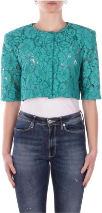 Pinko Pinko, Femme, Vestes, Vert, Taille: 36 FR Giacca corta