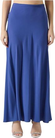 Federica Tosi Femme, Jupes, Bleu, Taille: 42 FR Mermaid Maxi Skirt