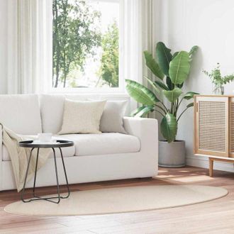 vidaXL Teppich Beige 100 x 200 cm Polyester Vidaxl