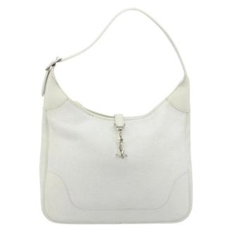 Herm&egrave;s Pre-owned Vintage Schultertasche - - Pre-owned - Damen - Wei&szlig; - ONE SIZE