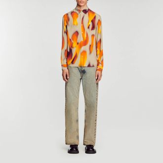 Sandro Chemise motifs flammes