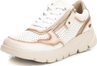 Xti Chaussures avec Fermeture &eacute;clair pour Femme, Couleur Marron, Taille 37, Blanc, 37 EU