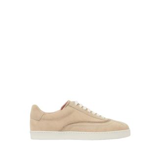 Fabiana Filippi Femme, Chaussures, Beige, Taille: 38 EU Baskets en daim avec broderie de fil de diamant