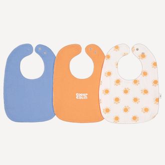 La Redoute Collections Lot De 3 Bavoirs En Gaze De Coton Et &Eacute;ponge