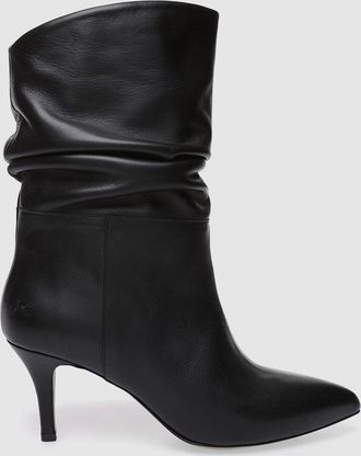 Jeanne Vouland Bottines Badi 70 Cuir Mat Noir