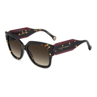 Carolina Herrera Femme, Accessoires, Brun, Taille: 55 MM Lunettes de soleil carr&eacute;es