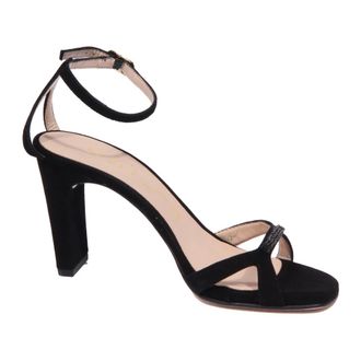 Unisa Wildleder Strass Sandale Schuh Sajo Modell - - Shoes - Damen - Schwarzk - 36 EU