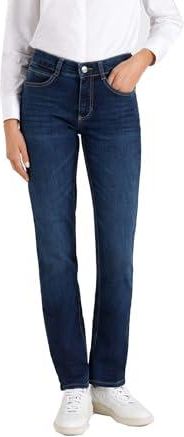 Mac Jeans MAC Angela - Slim (coupe &eacute;troite, jambe ajust&eacute;e) - Droit - Femme - Bleu (new D845) - 36W / 30L
