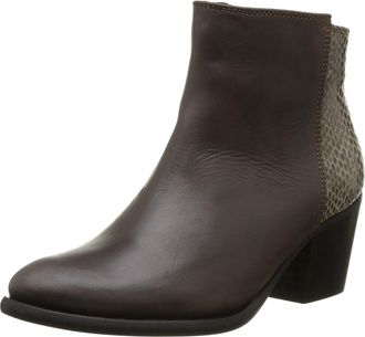 Pieces ULAI Leather Boot DK.Grey, Damen Kurzschaft Stiefel, Grau (Dark Grey), 37 EU (4 Damen UK)
